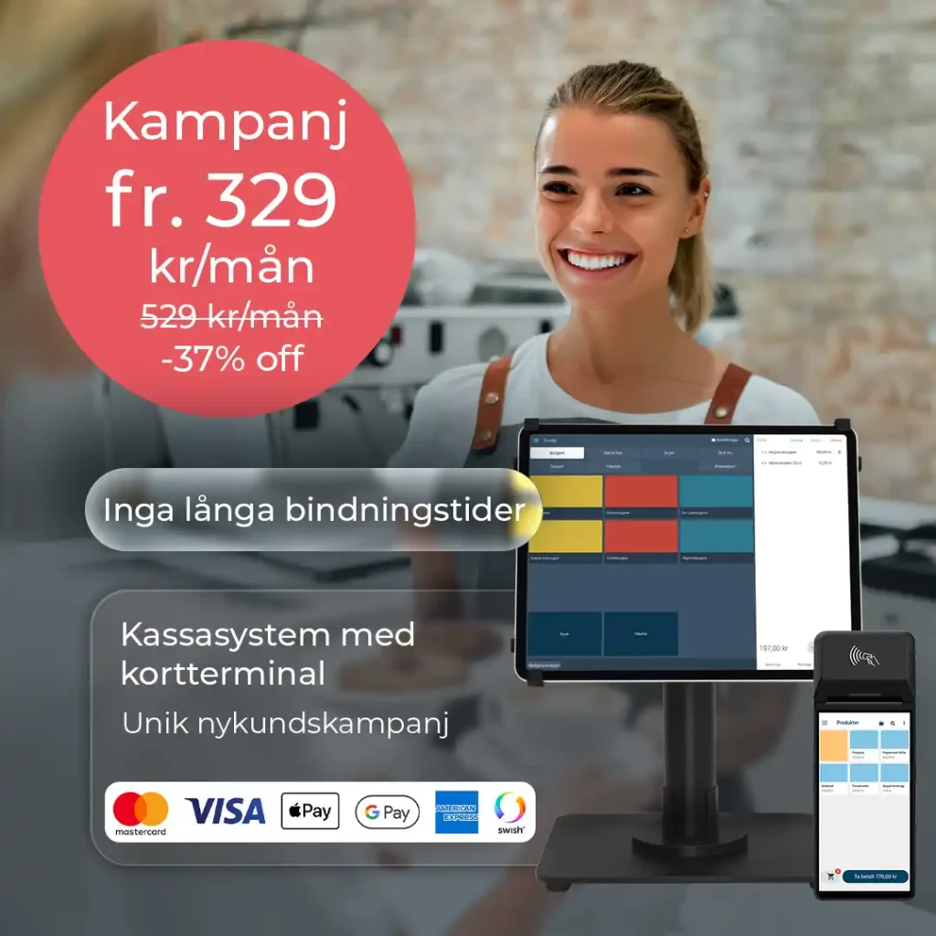 Kassasystem på surfplatta | Onslip